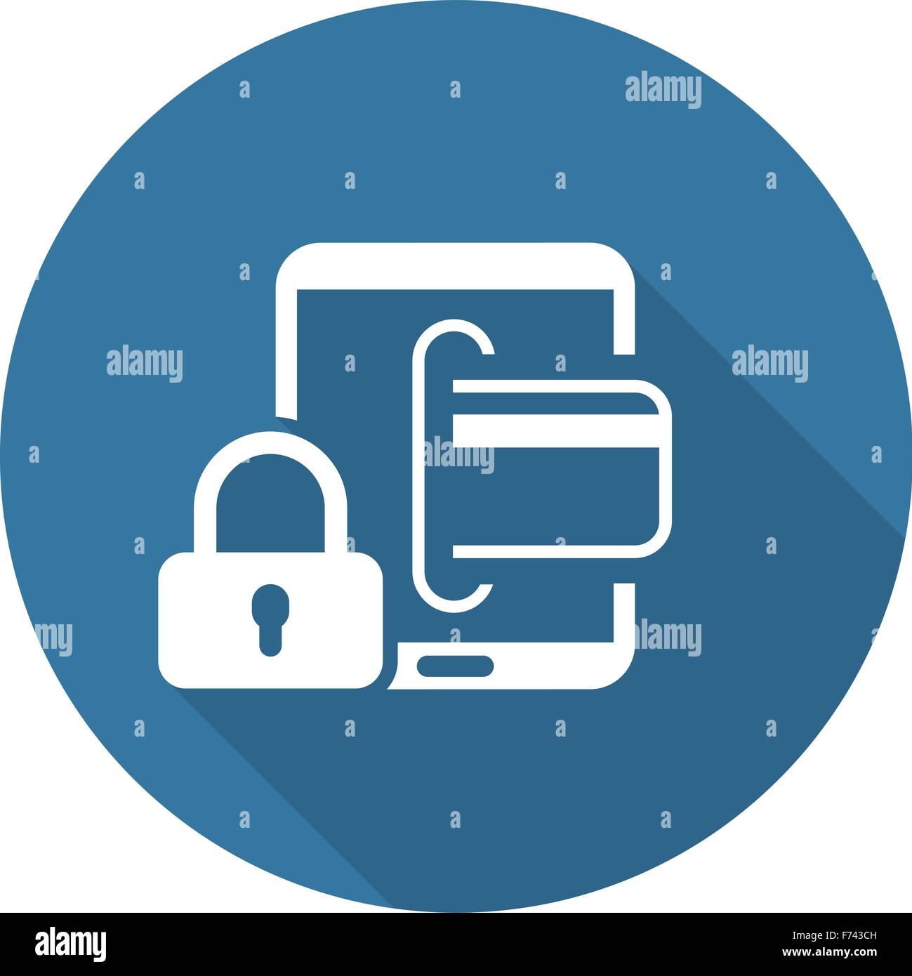 Secure Transactions Icon. Flat Design Stock Vector Image & Art - Alamy