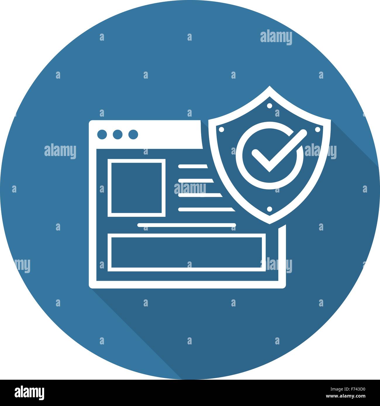 Online Protection Icon. Flat Design Stock Vector Image & Art - Alamy