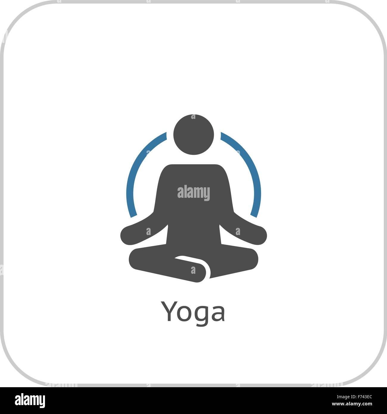 Simple standing yoga pose Stock Vector Images - Alamy