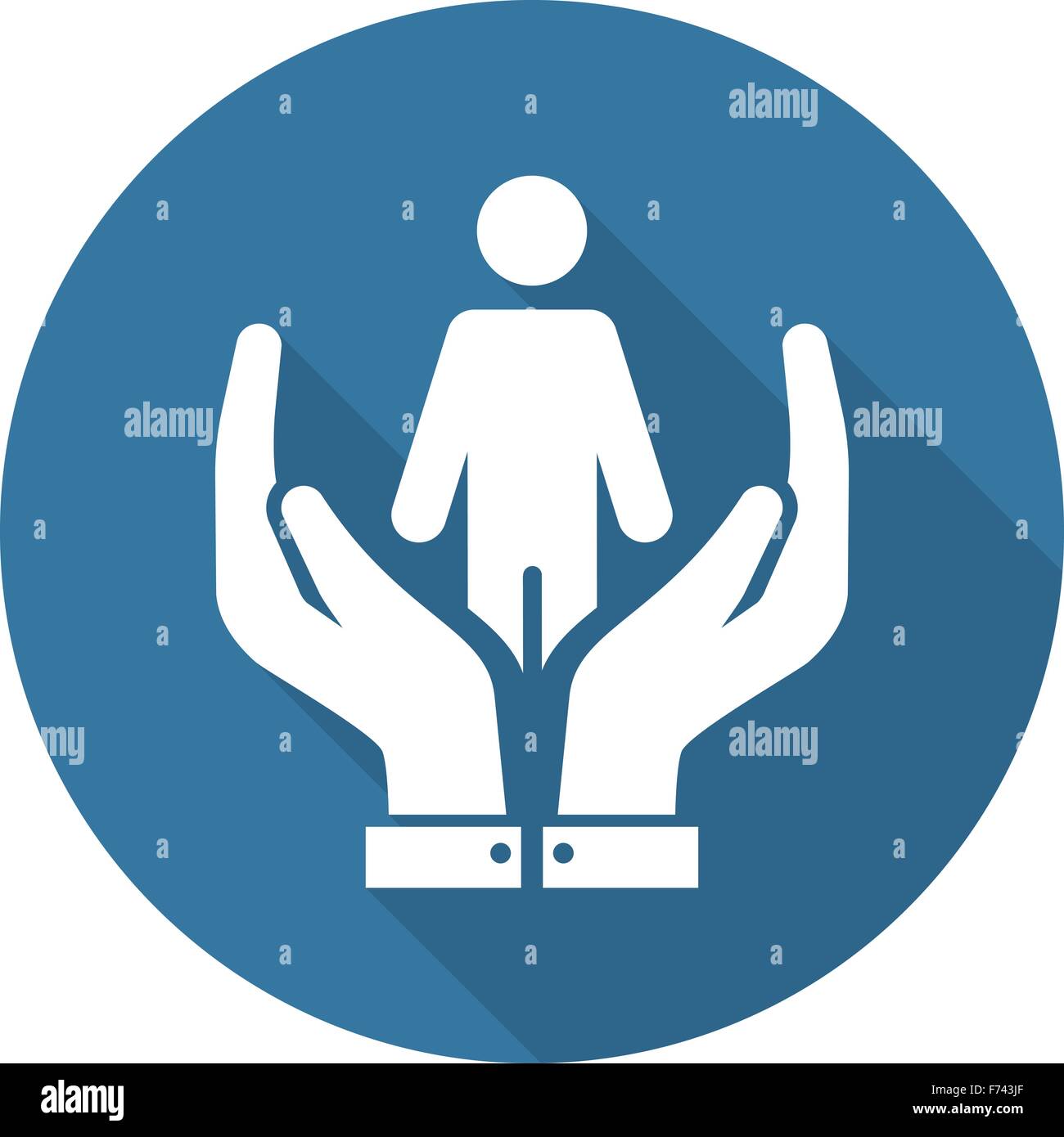 Child Life Care and Medical Services Icon. Flat Design Stock Vector ...