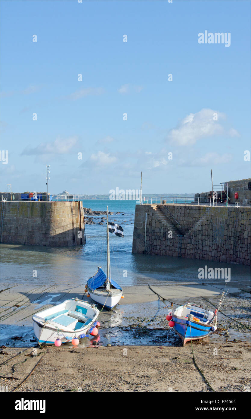 Saint Piran's Cross, the Flag of Cornwall flying from a boat in St Ives ...