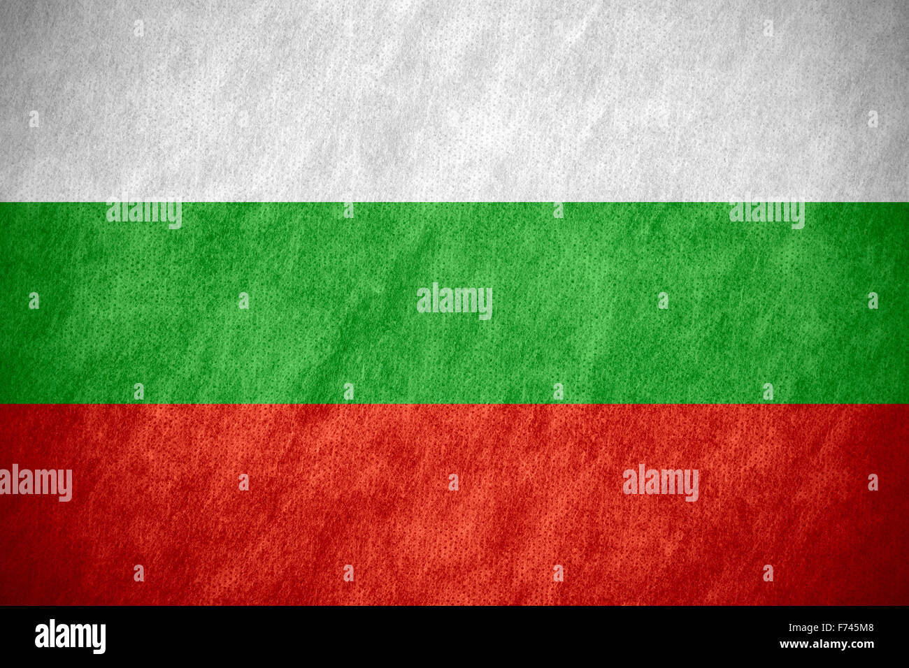 flag of Bulgaria or Bulgarian banner on canvas texture Stock Photo - Alamy