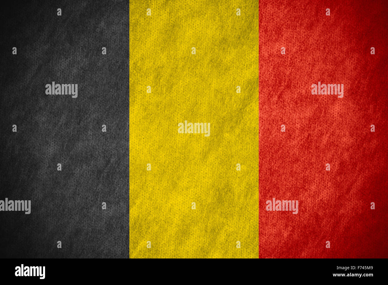flag of Belgium or Belgian banner on canvas texture Stock Photo - Alamy