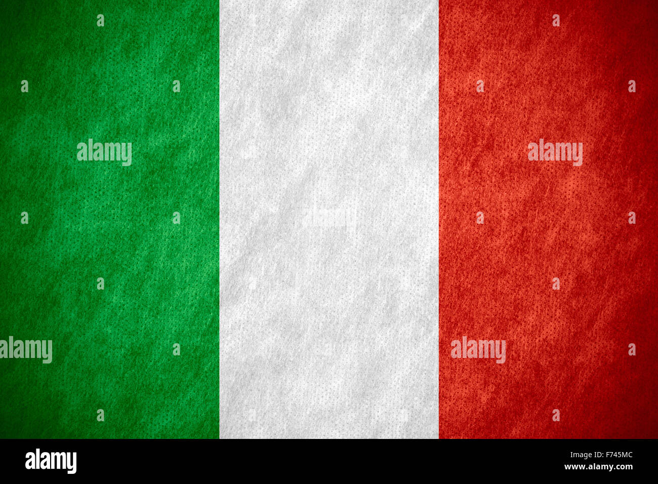 flag of Italy or Italian banner on canvas texture Stock Photo - Alamy