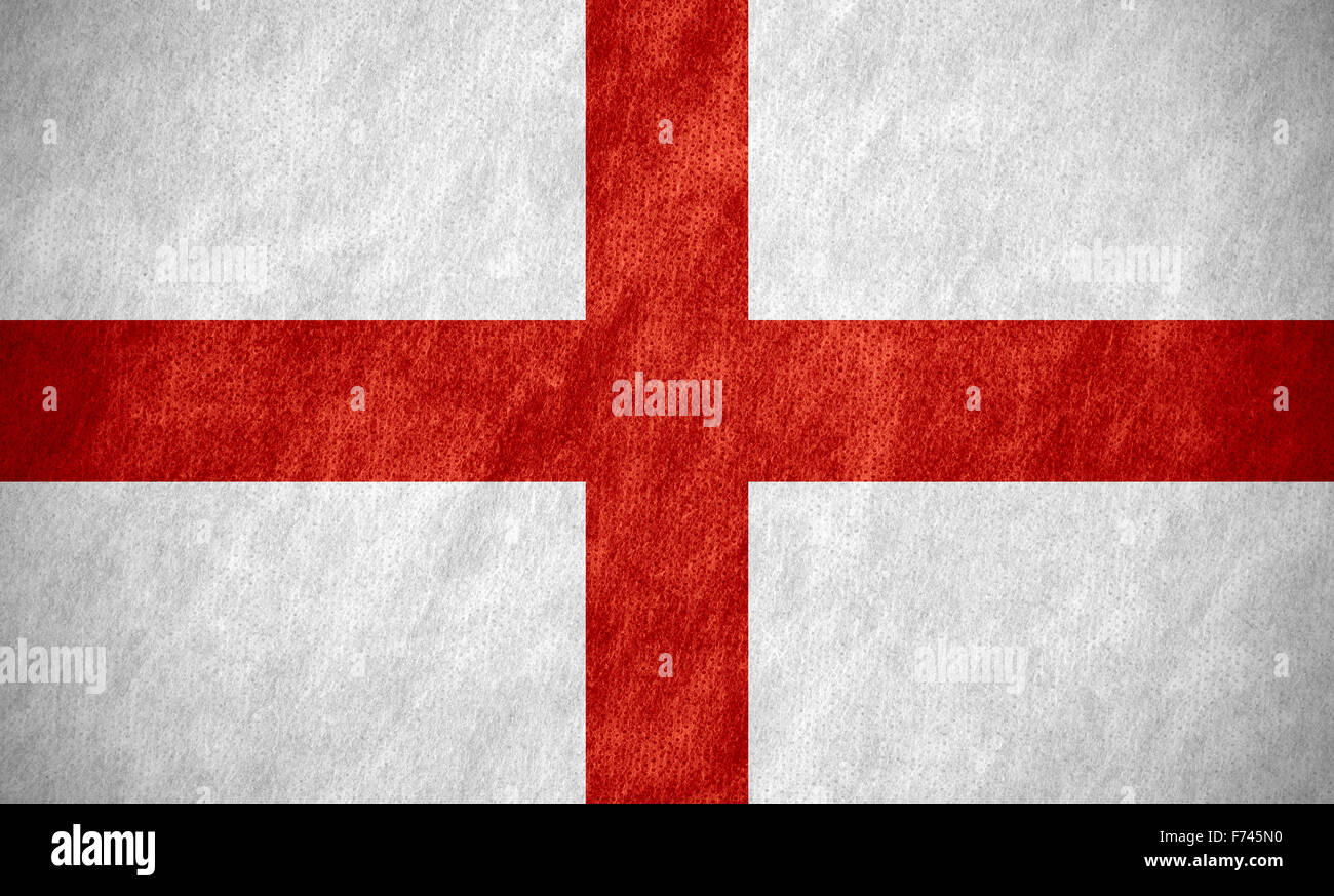 flag of England or English banner on canvas texture Stock Photo - Alamy