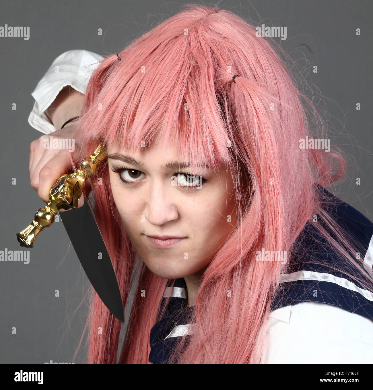 Dramatic Pose Woman Sword High Resolution Stock Photography and Images ...