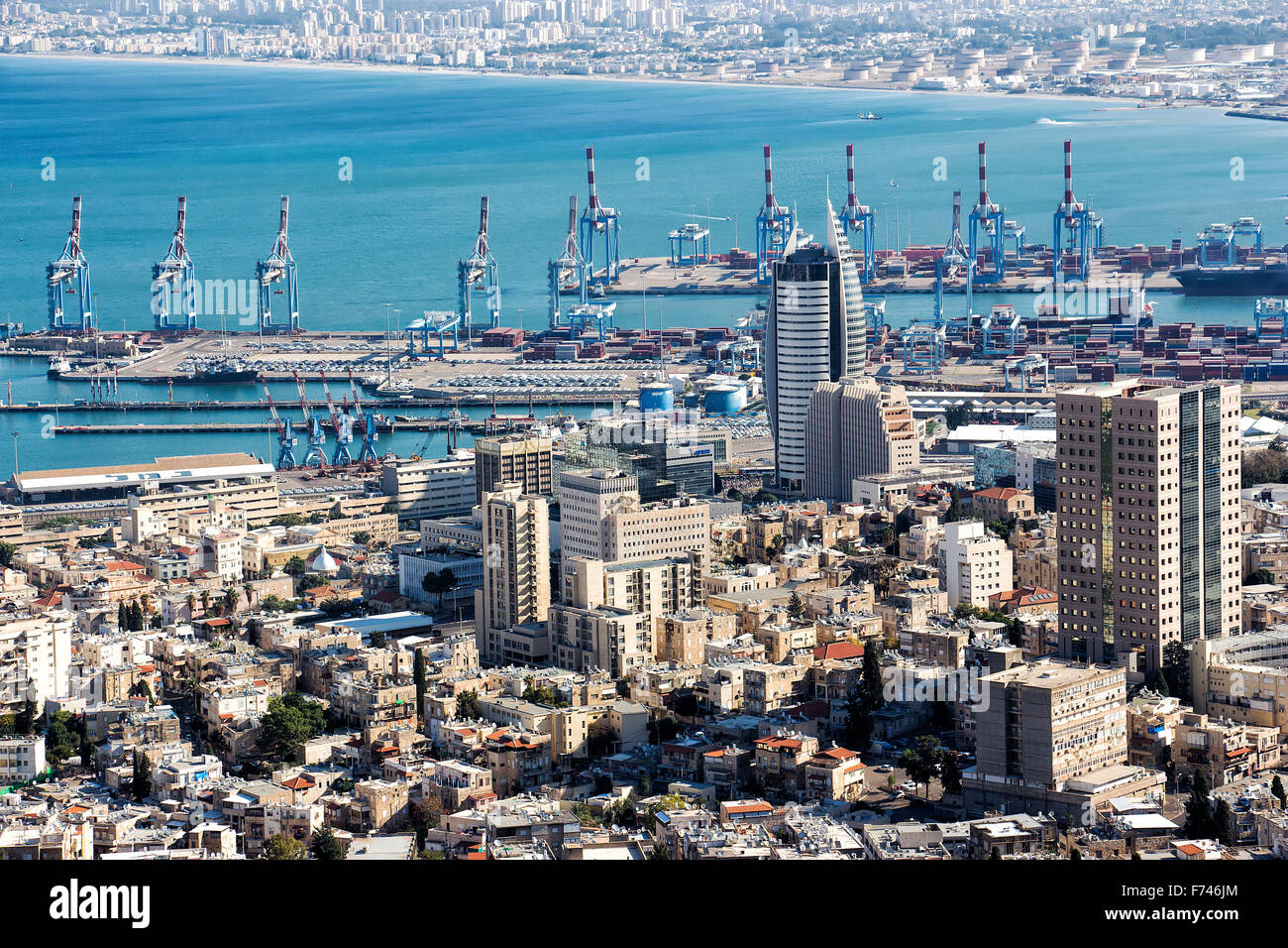 Haifa sea port Stock Photo - Alamy