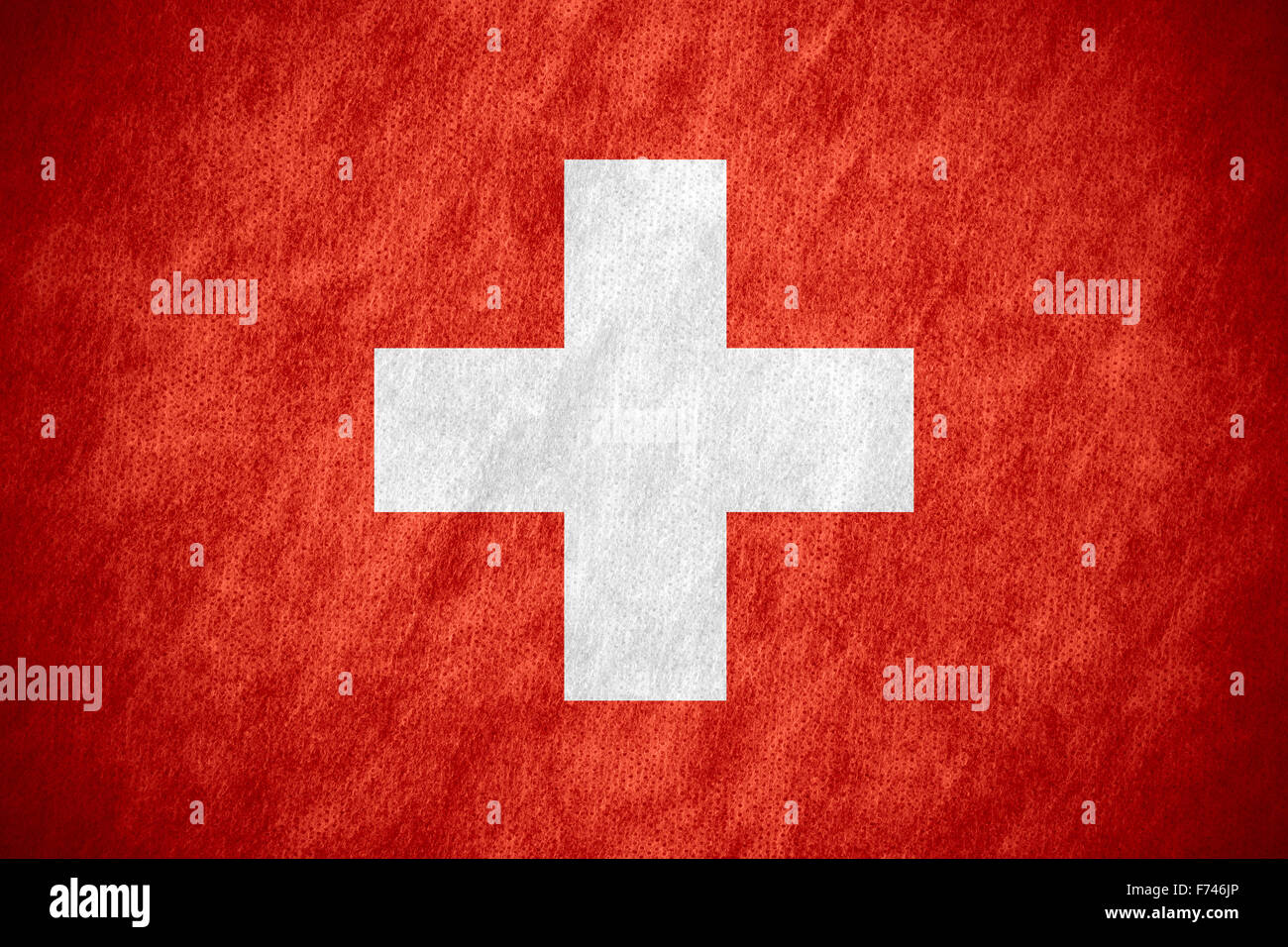 flag of Switzerland or Swiss banner on canvas texture Stock Photo - Alamy