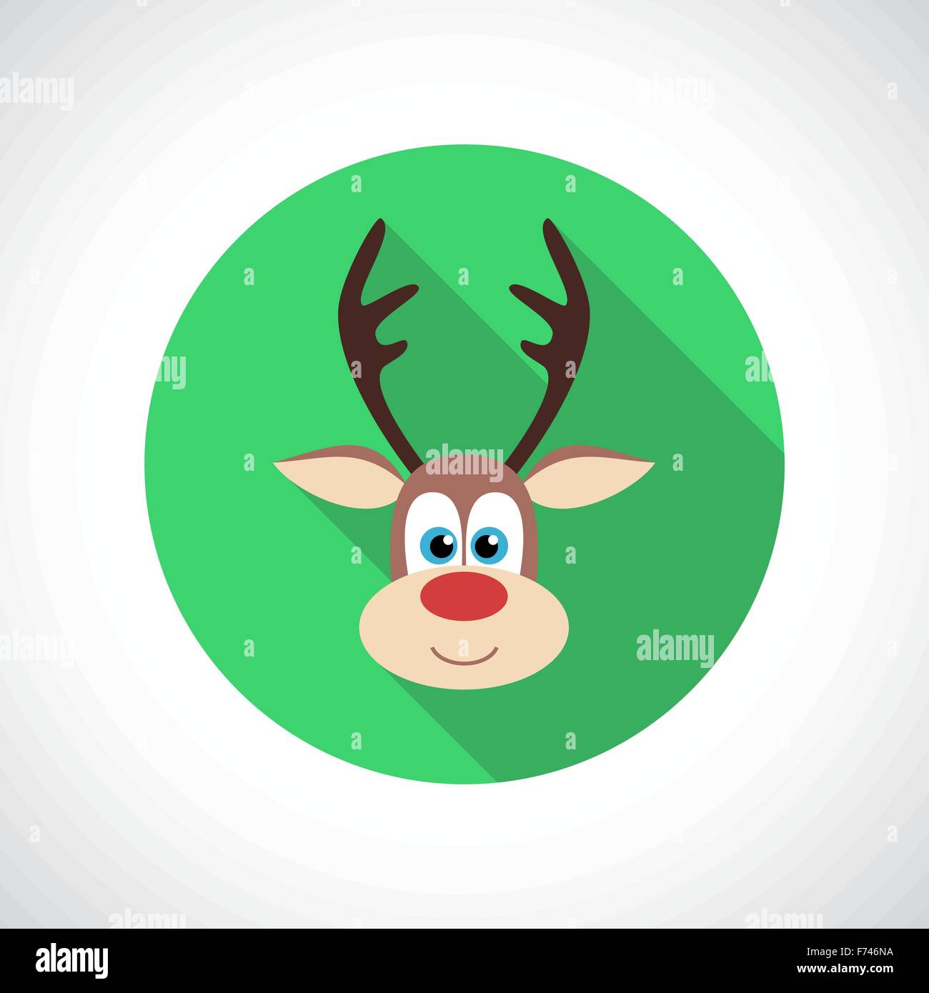 Christmas Reindeer icon Stock Vector Image & Art - Alamy