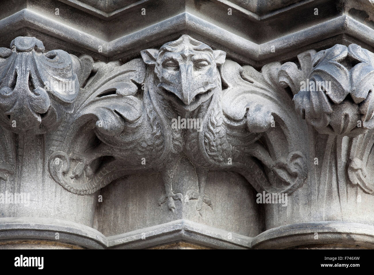 Gargoyle detail at St Giles' Cathedral, Edinburgh, Scotland, UK Stock ...