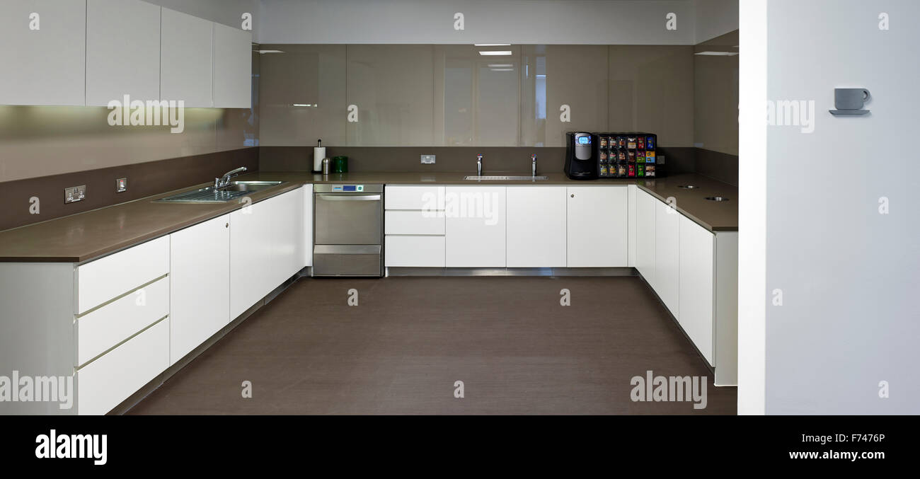 Kitchen facilities in Microsoft Research, Cambridge, England, UK Stock ...