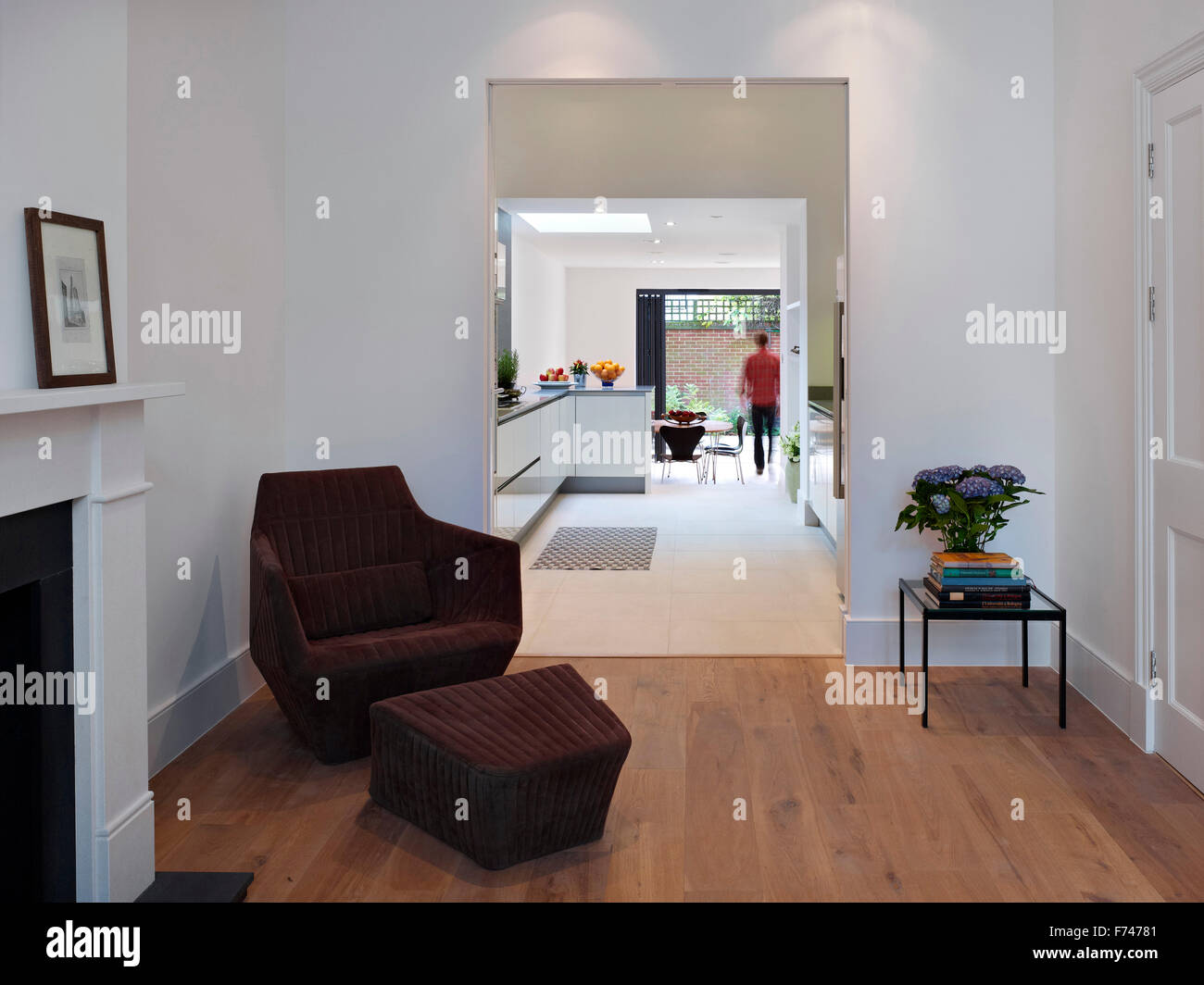 View through open plan interior of Wolverton Gardens, Hammersmith, West ...