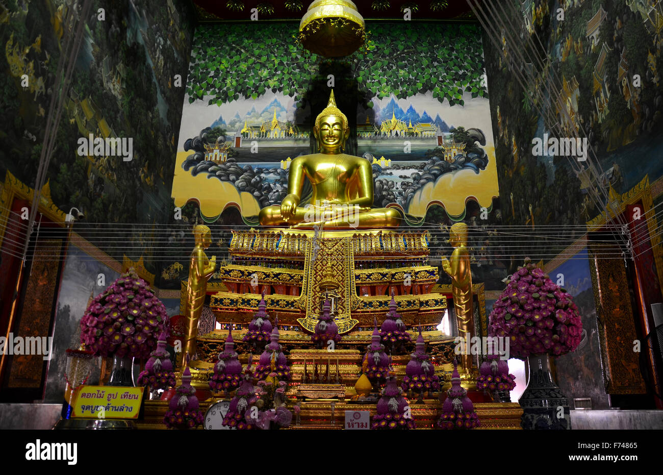 Luang Pho Wat Rai Khing is a statue of Buddha for people praying at ...