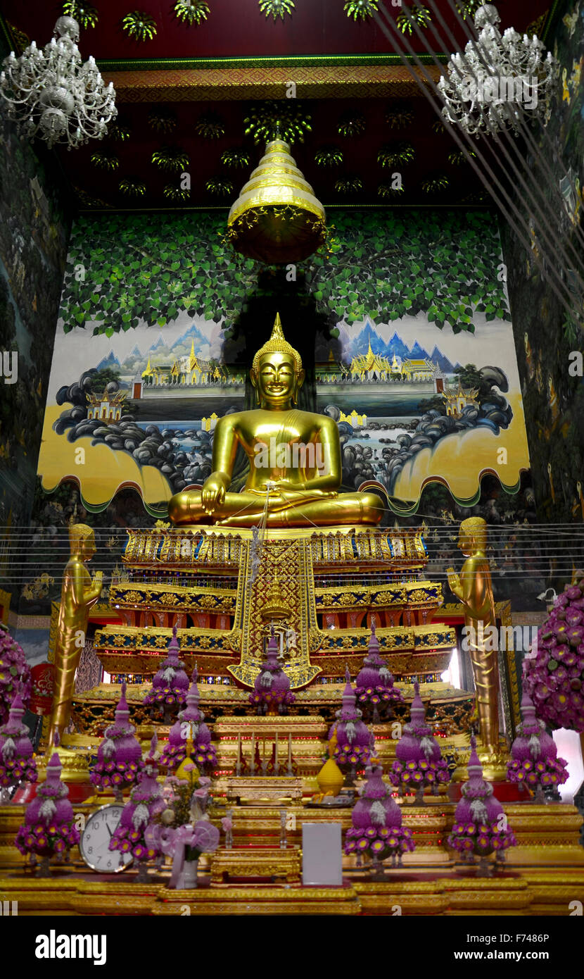 Luang Pho Wat Rai Khing is a statue of Buddha for people praying at ...