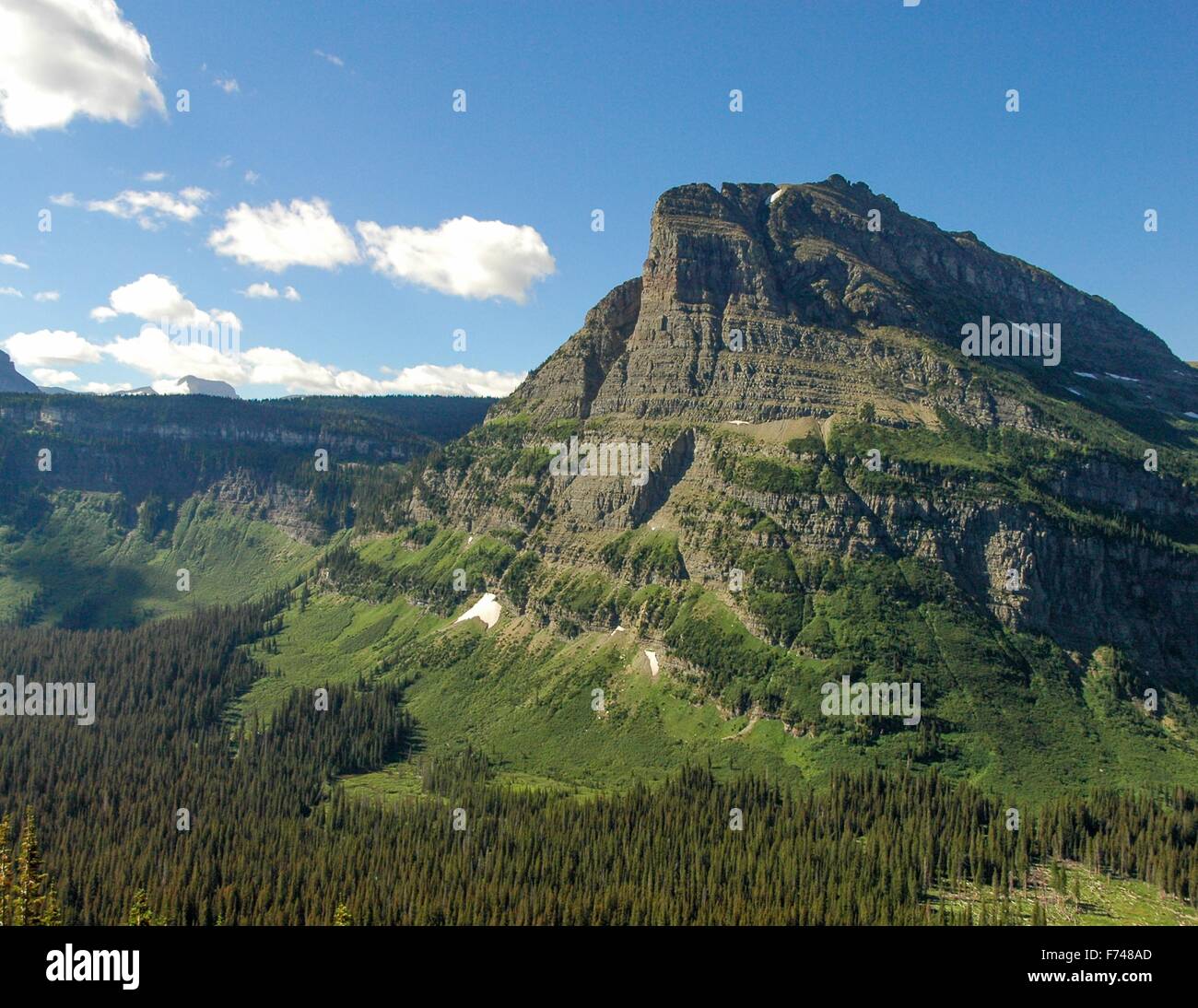 Beautiful mountains in Glacier National Park, Montana Stock Photo - Alamy