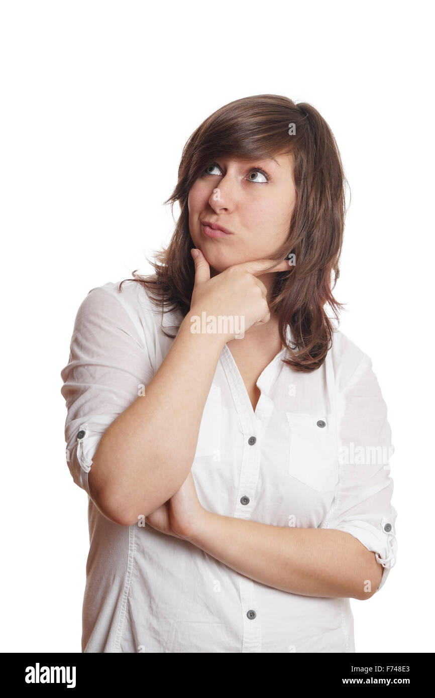 girl looking up Stock Photo - Alamy