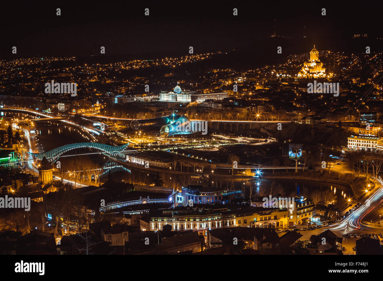 Tbilisi georgia modern urban night hi-res stock photography and images ...
