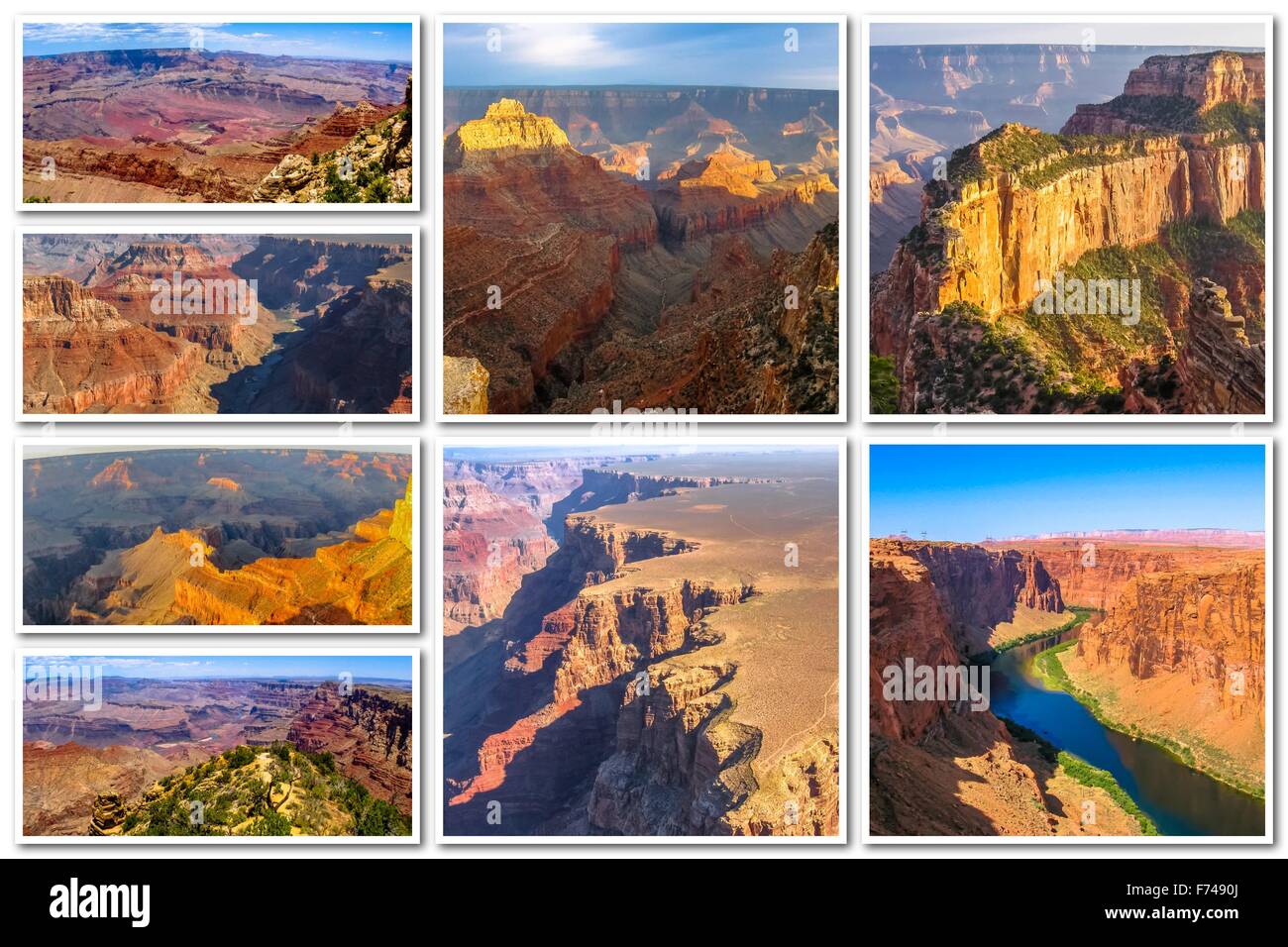 Grand Canyon collage Stock Photo - Alamy