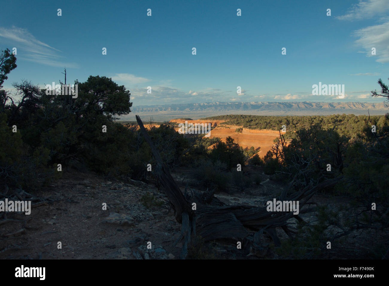 Above the Grand Valley from the Liberty Cap Trail at Colorado National ...
