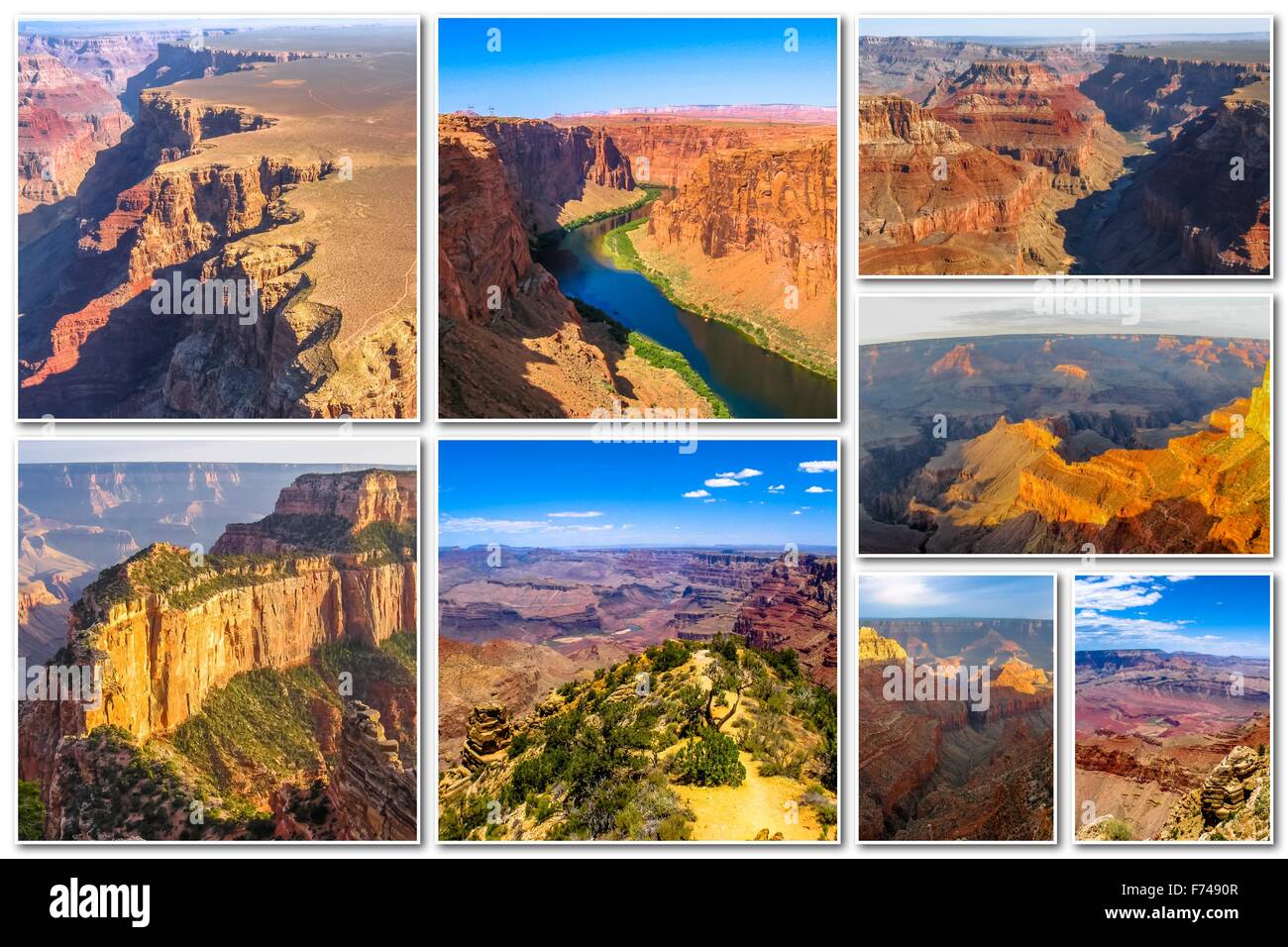 Grand Canyon collage Stock Photo - Alamy