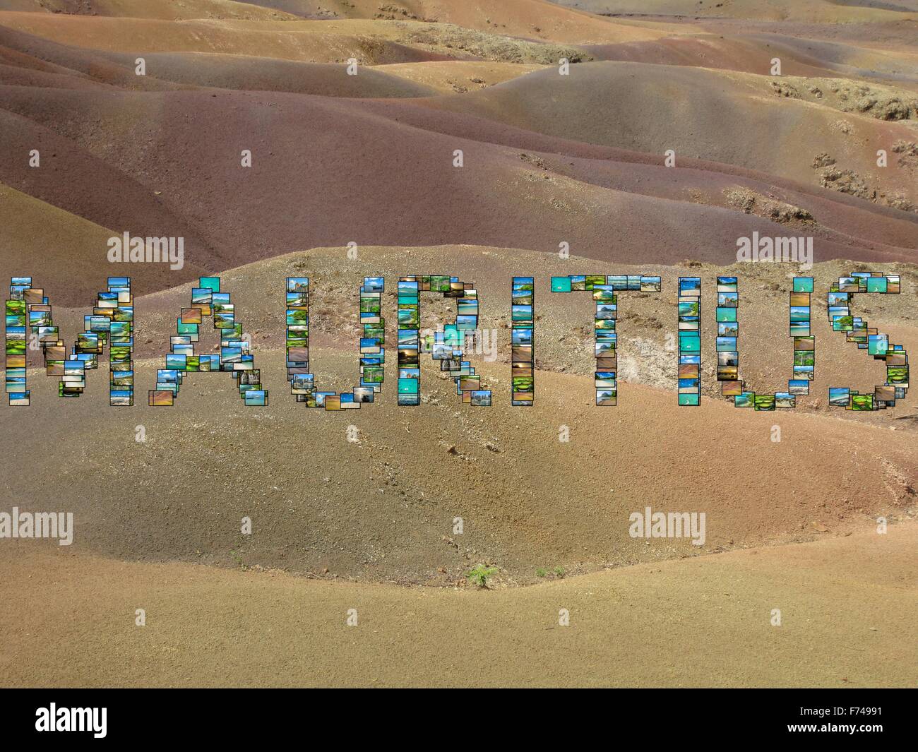 Mauritius pictures collage Stock Photo - Alamy