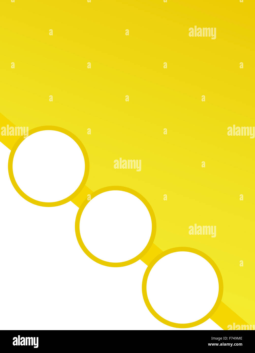 Yellow Brochure Background Stock Photo - Alamy