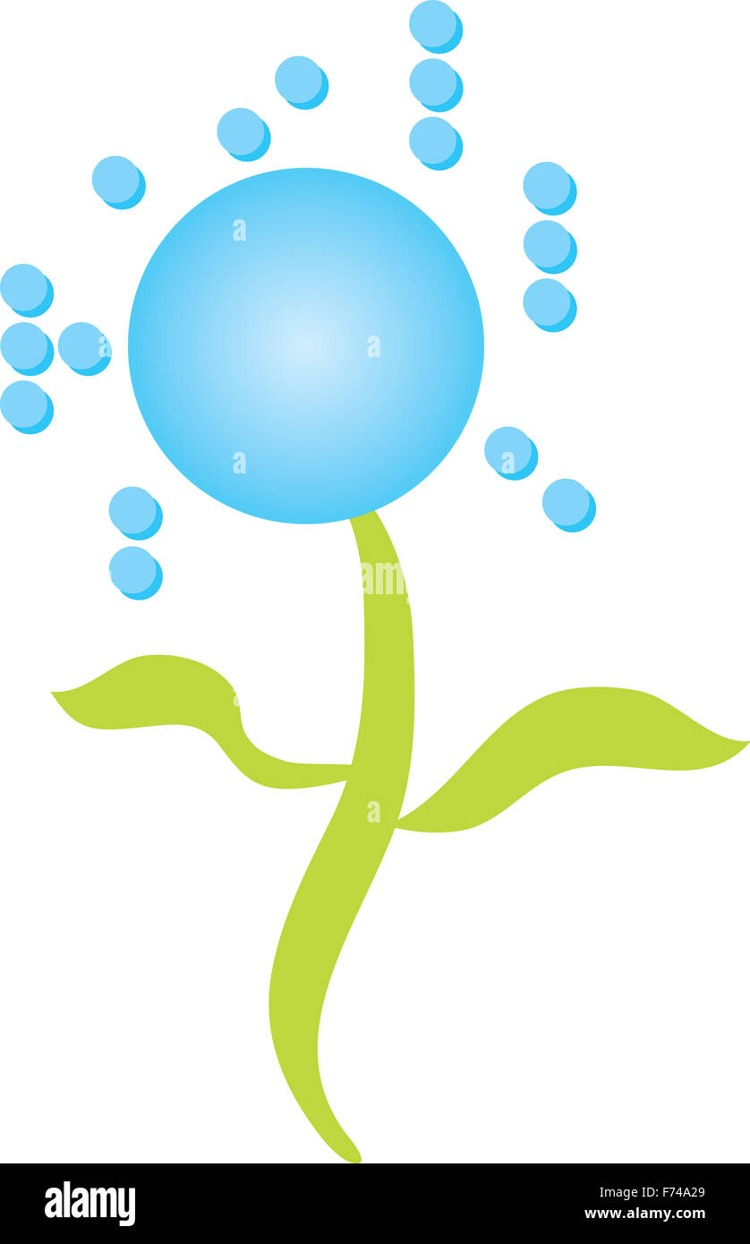 Braille Flower Logo Stock Photo - Alamy