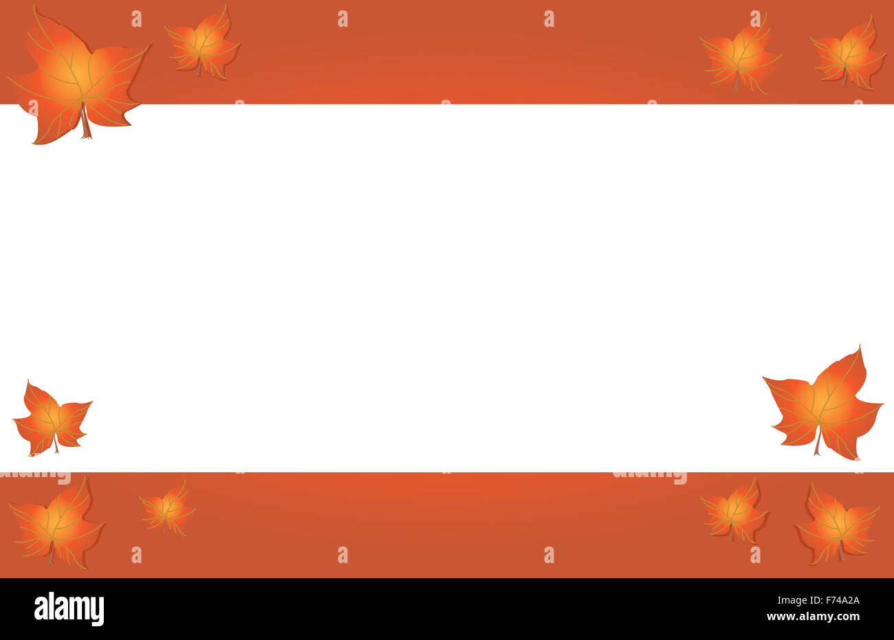 Autumn Leaves Postcard Background Stock Photo - Alamy