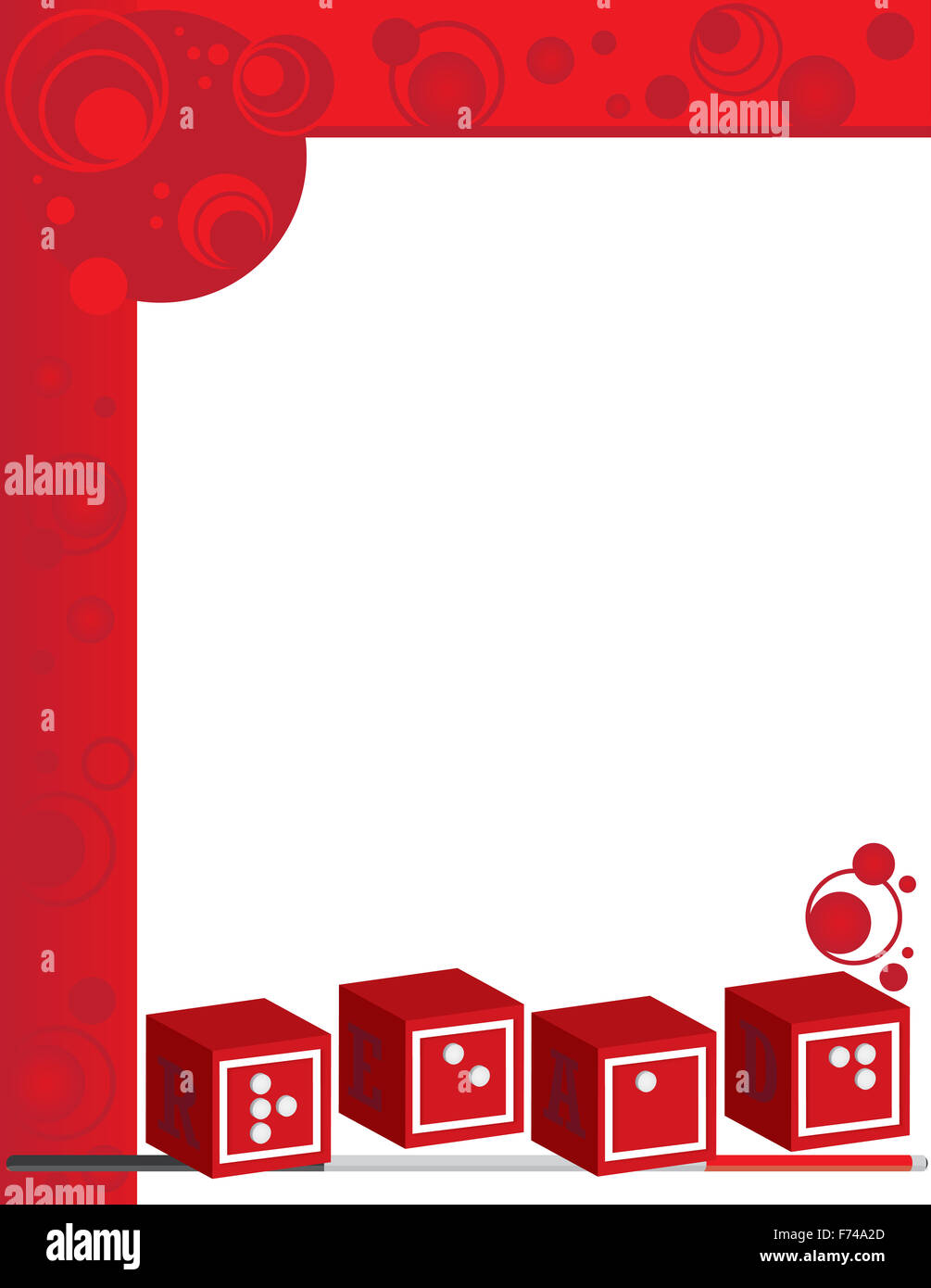 White Cane Read Blocks Background Stock Photo - Alamy