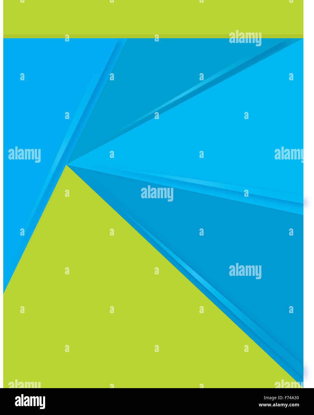 Triangular Blue Green Background Stock Photo - Alamy
