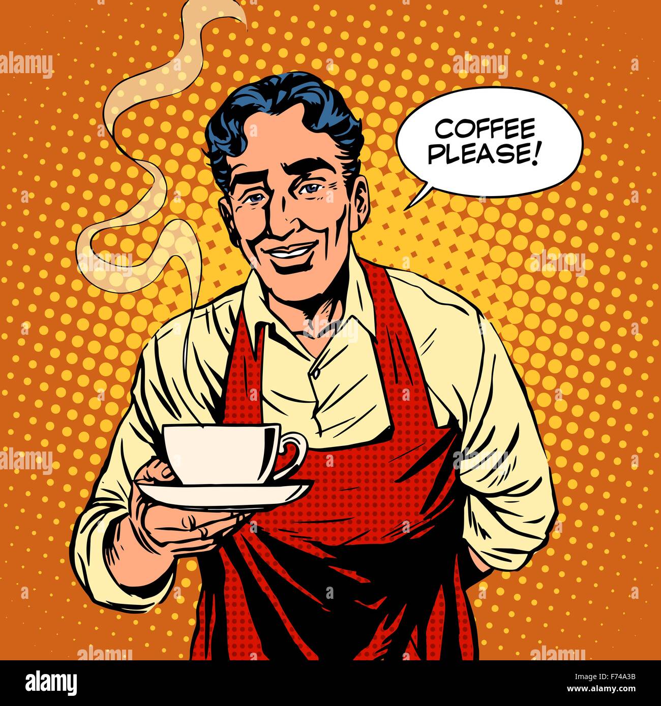 Turkish coffee in restaurant Stock Vector Images - Alamy