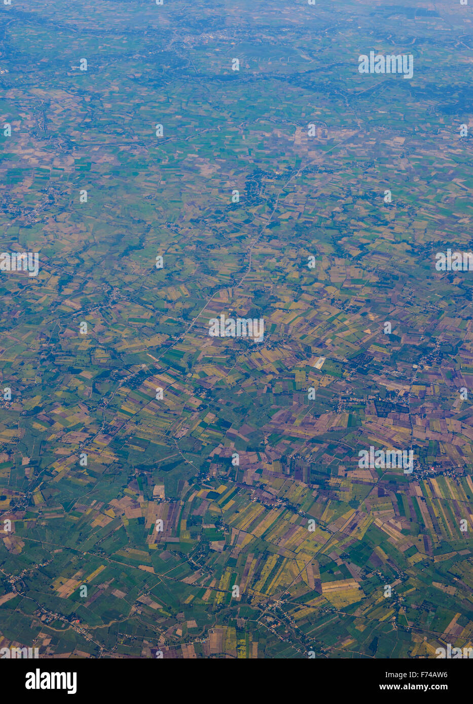 Aerial view of farmland Stock Photo - Alamy