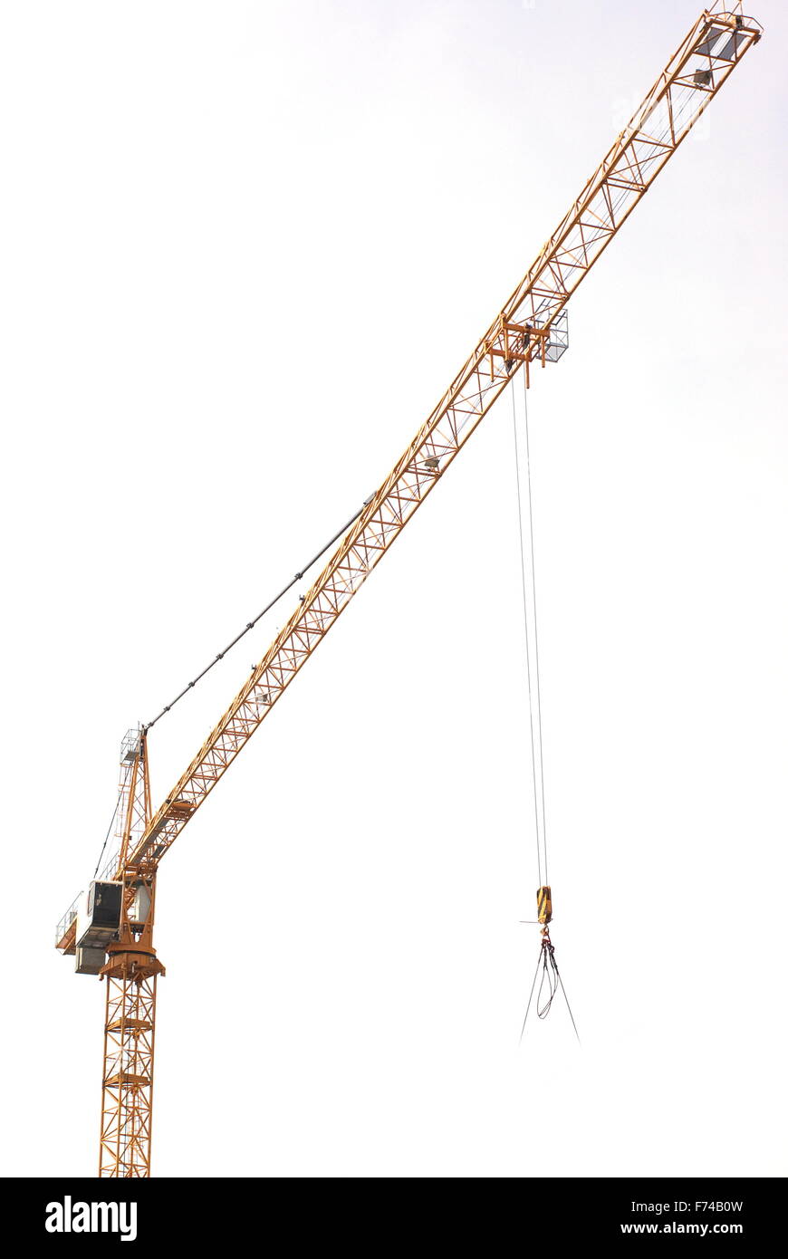 Crane on white background Stock Photo - Alamy