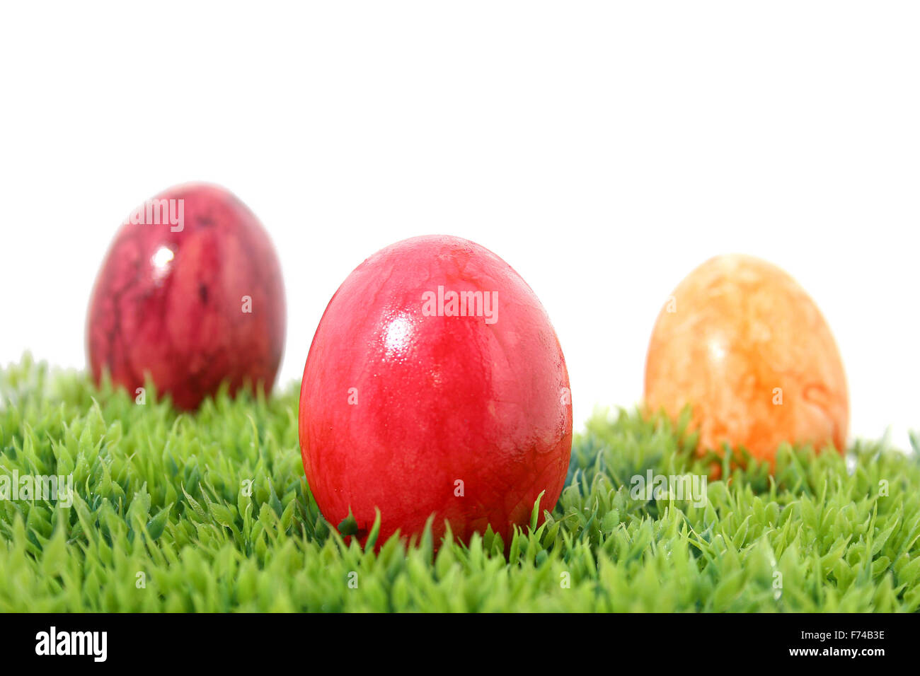 three easter eggs Stock Photo - Alamy