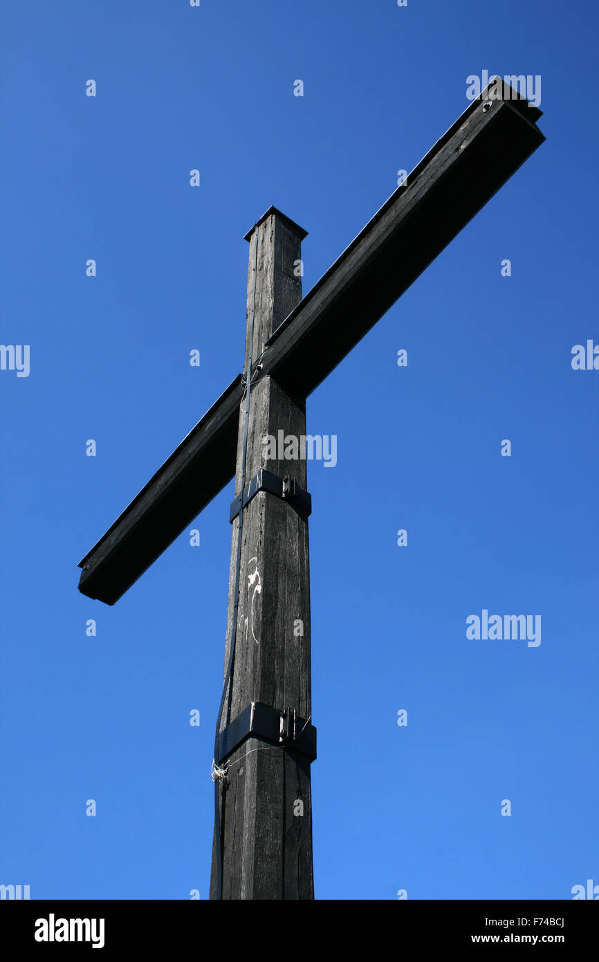 a cross from below Stock Photo - Alamy