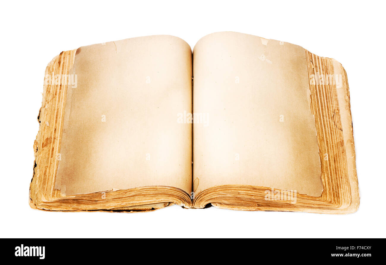 Vintage book page Cut Out Stock Images & Pictures - Alamy