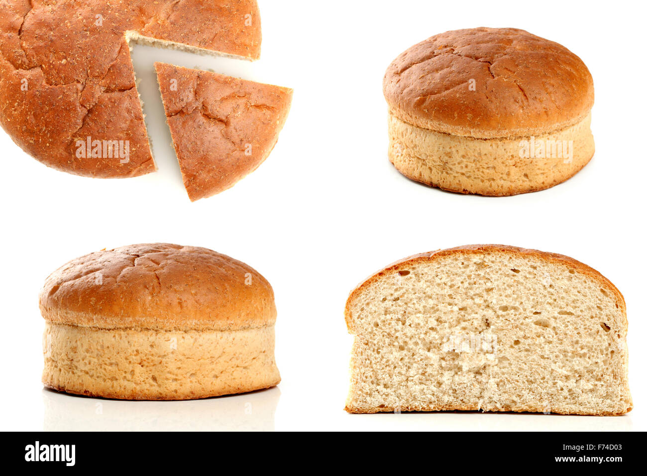 Slised loaf of fresh bread Stock Photo - Alamy