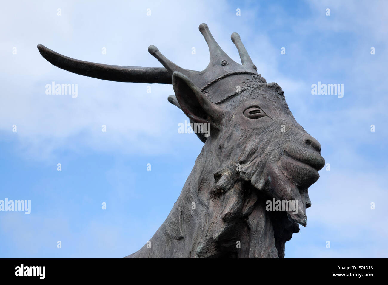 King Puck Sculpture, Killorglin, County Kerry, Ireland Stock Photo - Alamy
