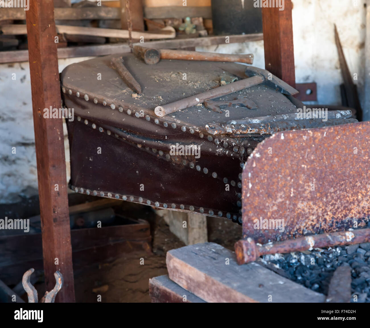 Country Blacksmith Australia Historical Site Stock Photo - Alamy