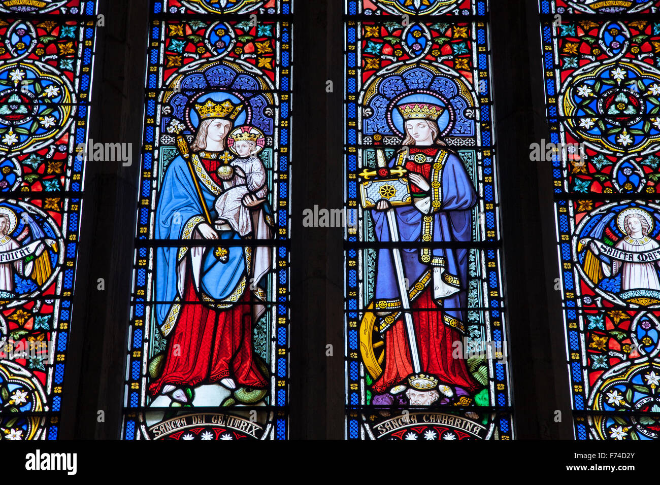 Stained Glass Window; Cathedral Church; Killarney; County Kerry ...