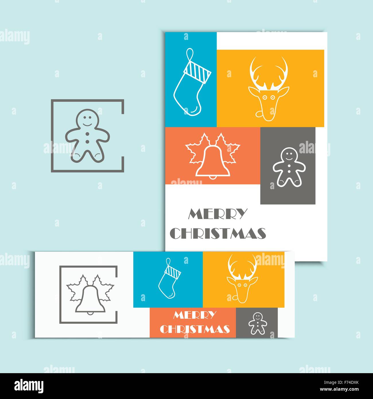 Set of Christmas templates Stock Vector Image & Art - Alamy