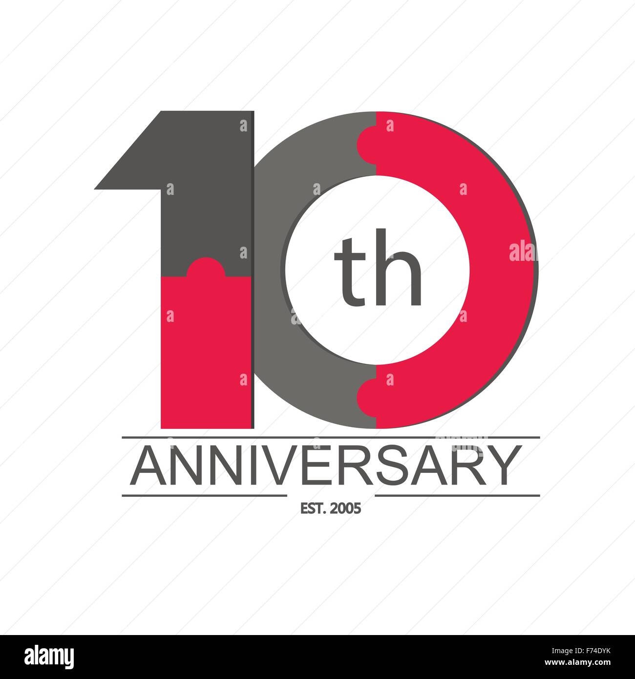 anniversary icon with abstract elements Stock Vector Image & Art - Alamy