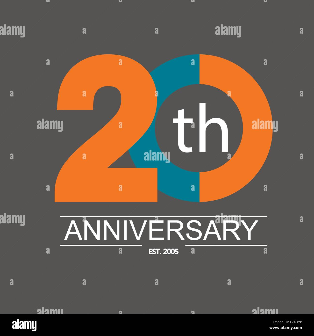 anniversary icon with abstract elements Stock Vector Image & Art - Alamy