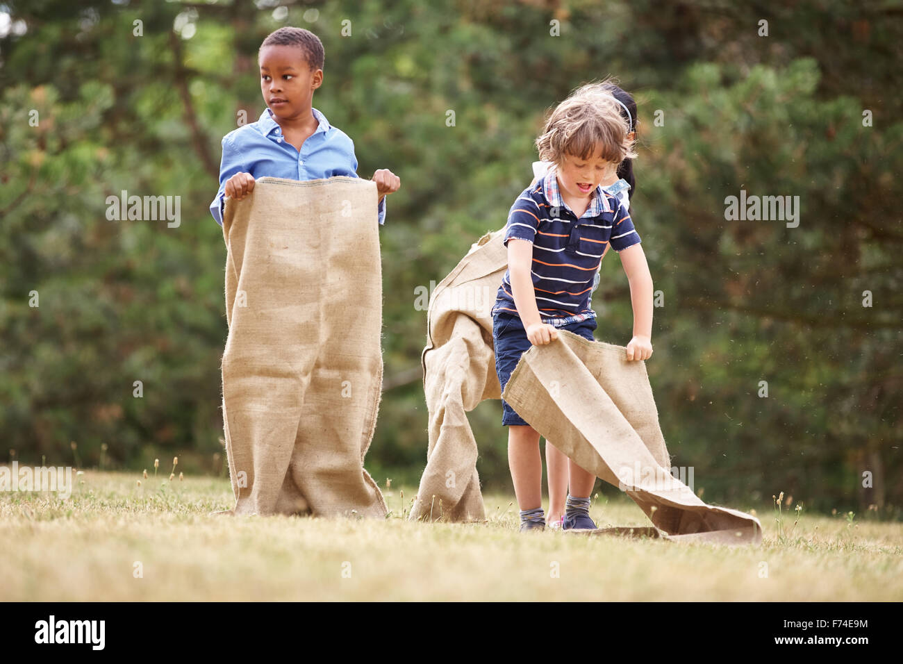 Sack race hi-res stock photography and images - Alamy