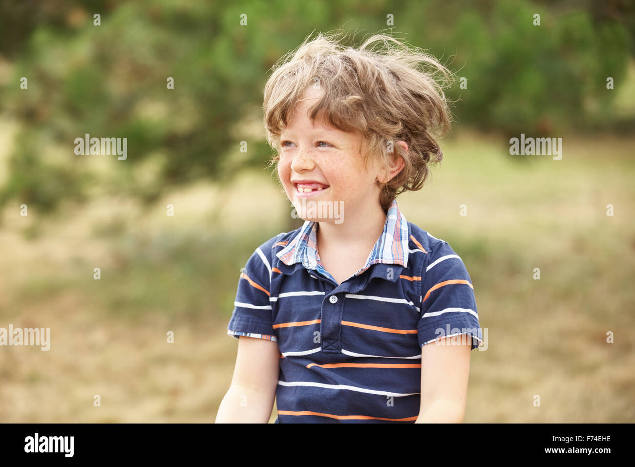 Boy face freckles hi-res stock photography and images - Alamy