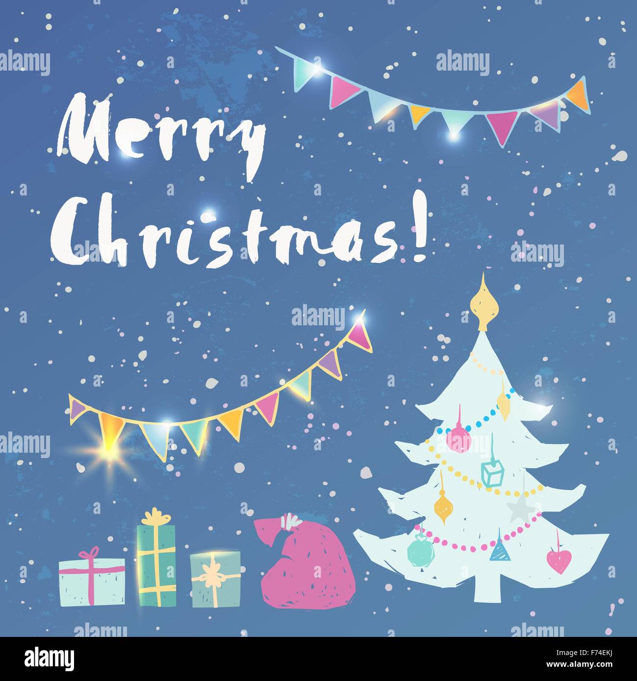 Christmas background tree new Stock Vector Images - Alamy