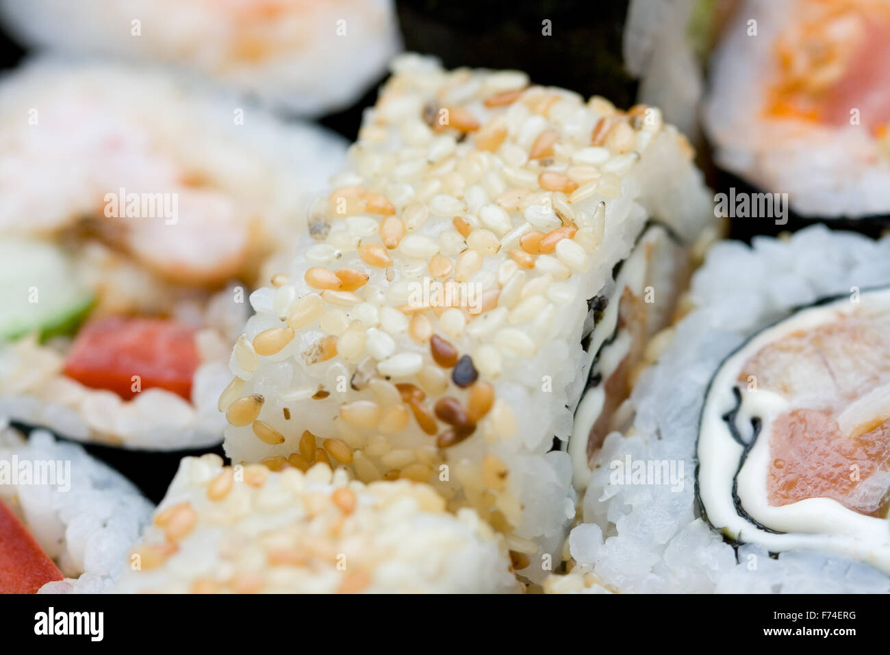 rolls with sesame Stock Photo - Alamy