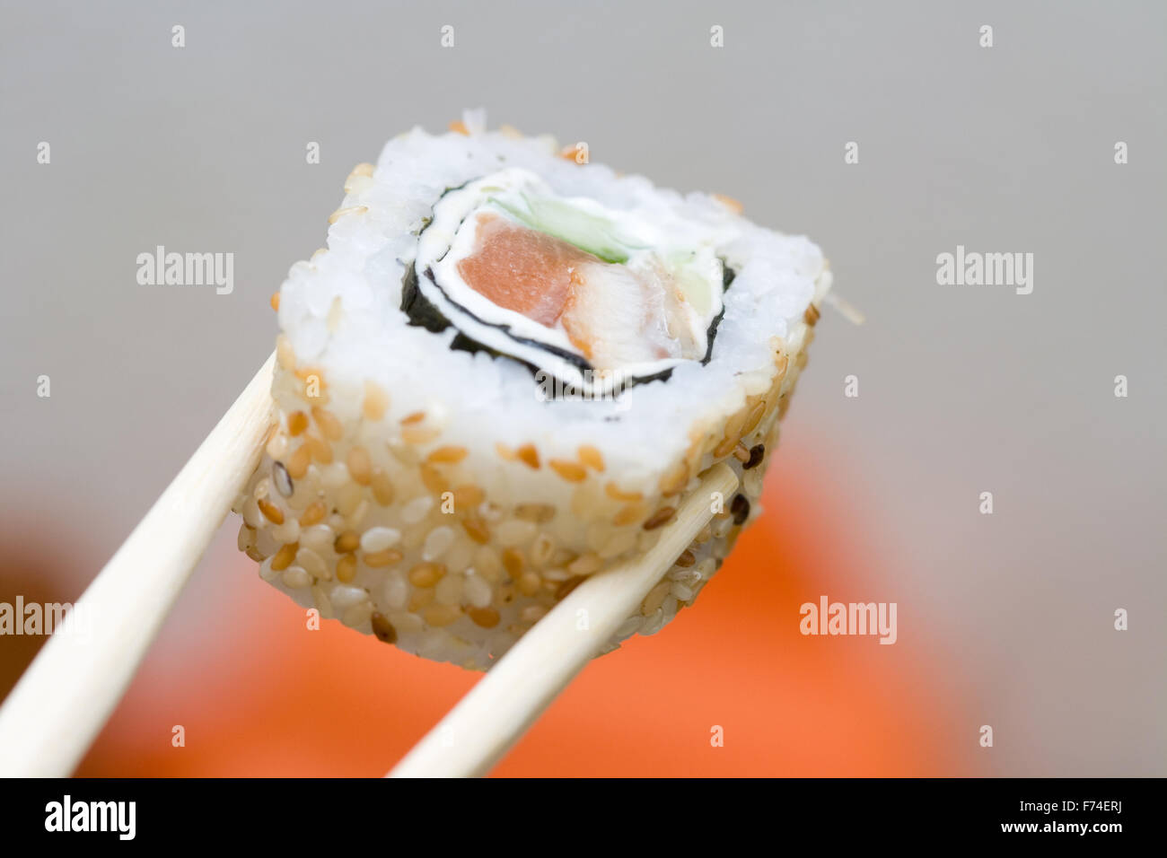 roll with sesame Stock Photo - Alamy