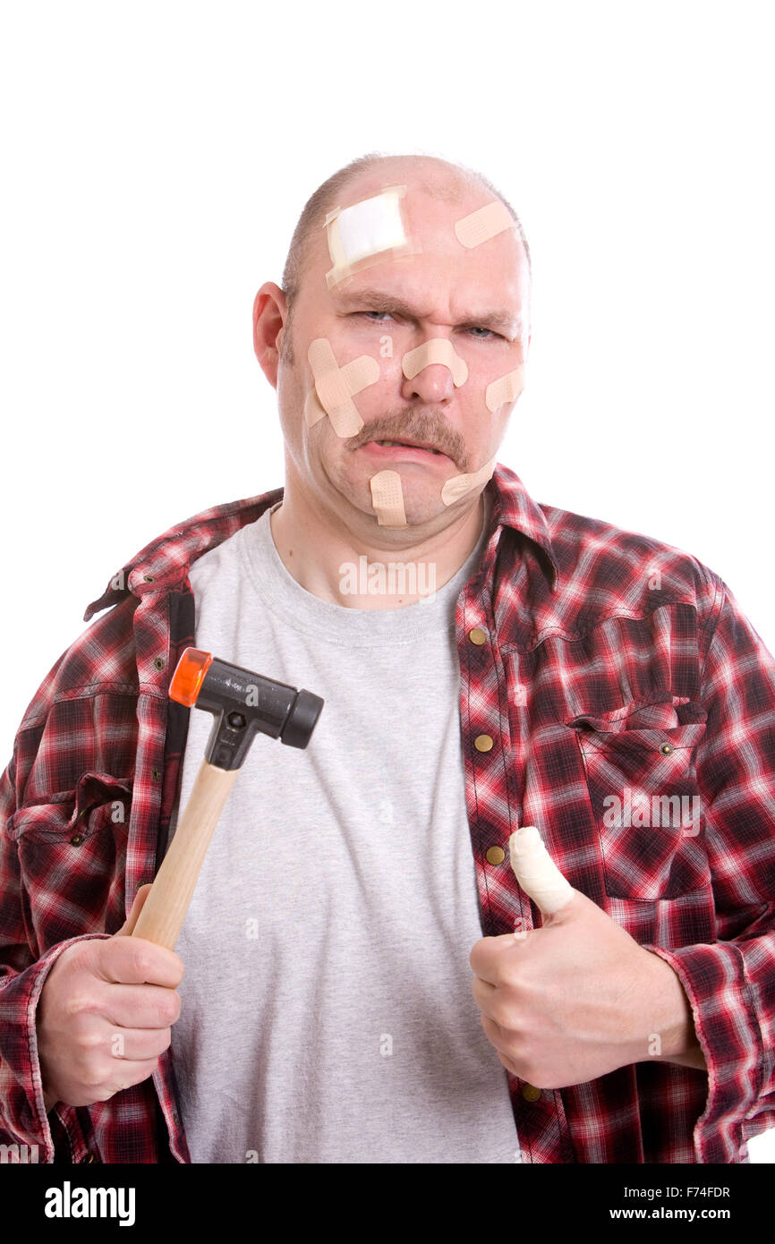 Clumsy handyman hi-res stock photography and images - Alamy