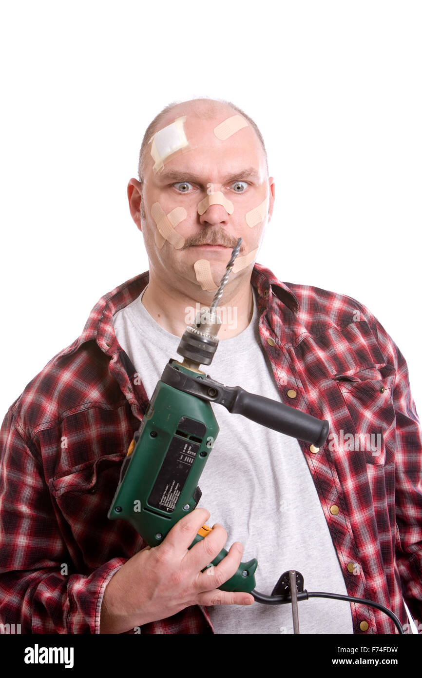 Clumsy handyman hi-res stock photography and images - Alamy